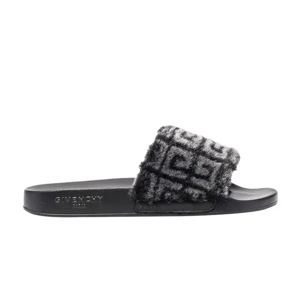 Givenchy 4g Fur Slide