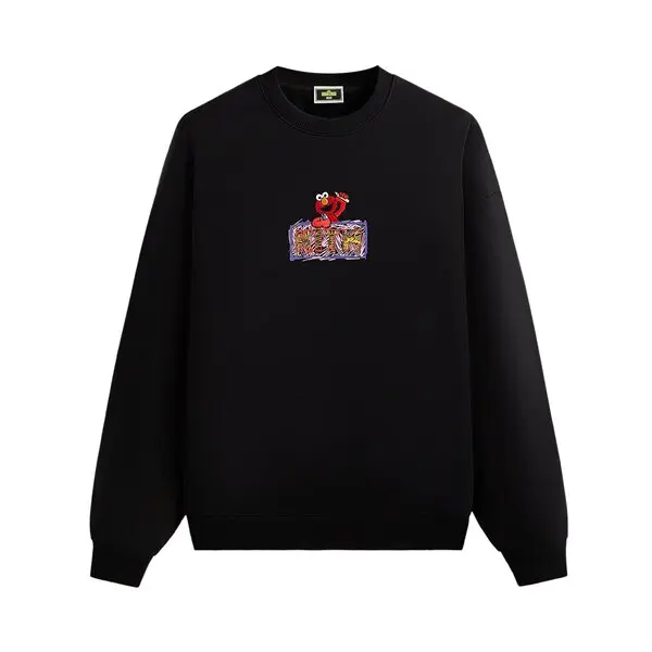 Kith X Sesame Street Elmo Nelson Crewneck - Black