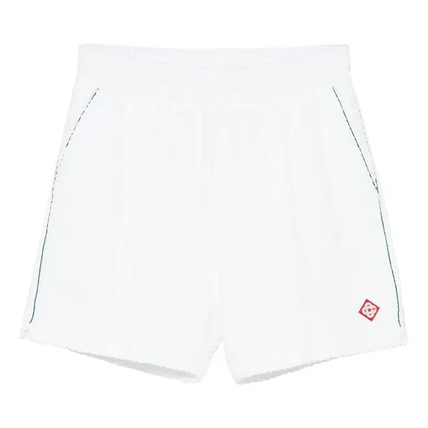 Casablanca Monogram Towelling Shorts - White