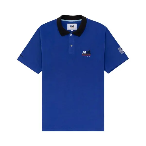 Aimé Leon Dore 38-gs Offshore Piqué Polo - Blue