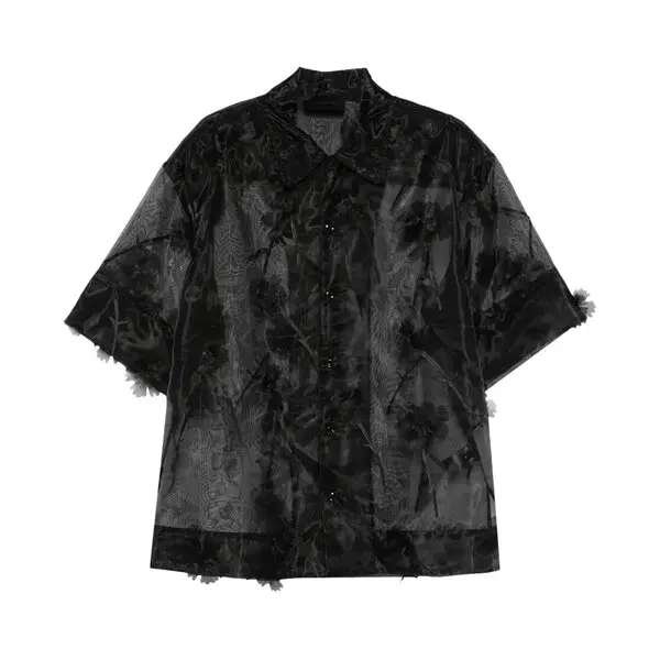 Simone Rocha Sheer Boxy Shirt