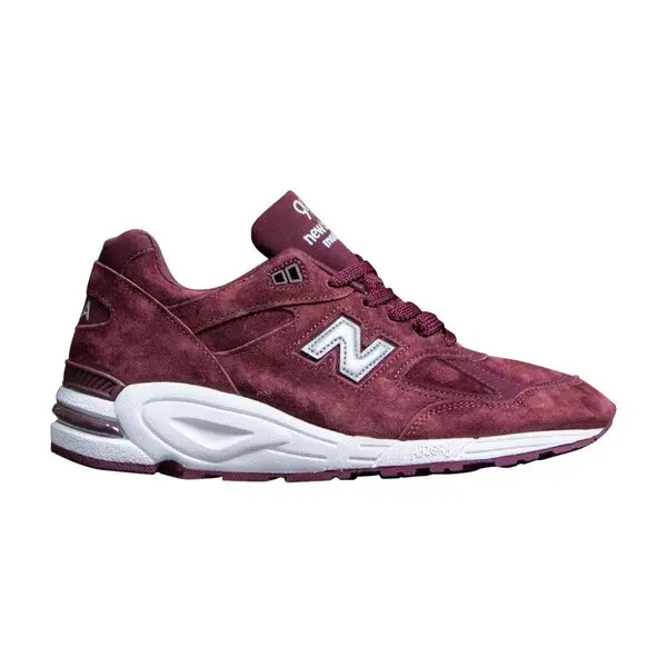 NEW BALANCE 990v2 Made In Usa 'bringback Suede' Sneaker - Red