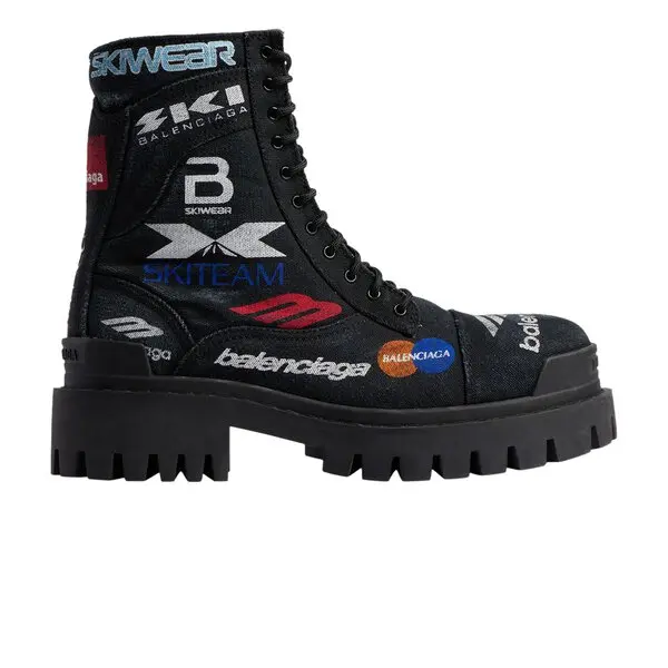 Balenciaga Combat Strike Boot - Black