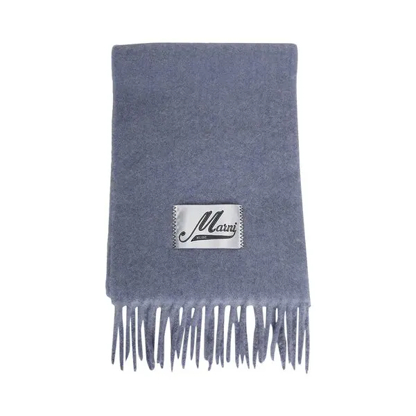 Marni Brushed Alpaca Scarf /lilac - Blue