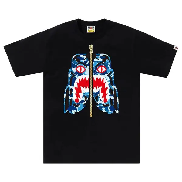 A BATHING APE Abc Camo Tiger Tee - Black