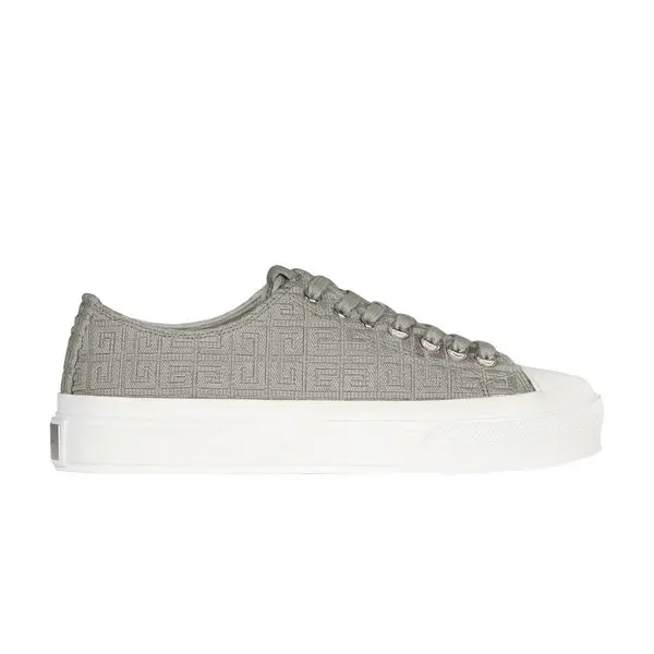 Givenchy City 4g Embroidered Sneakers - Grey