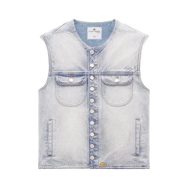 COURREGES Multiflex Denim Vest