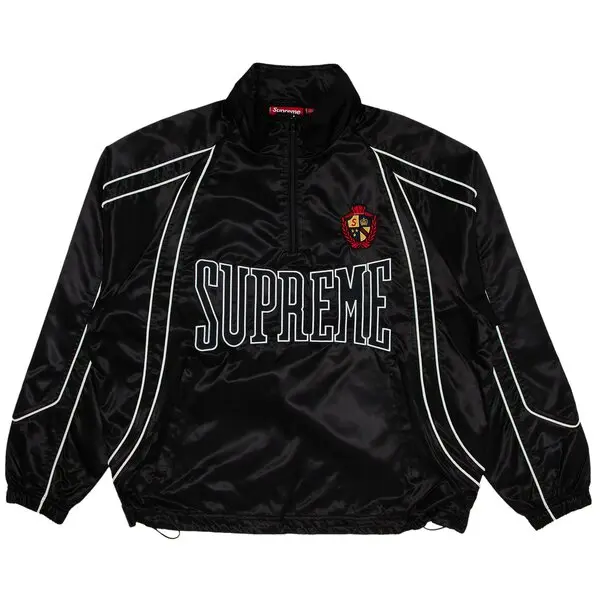 Supreme Satin Piping Pullover - Black