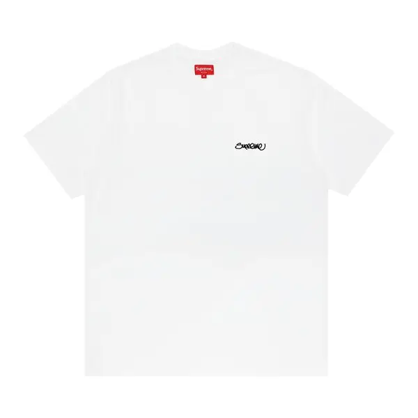 Supreme Washed Handstyle Short-sleeve Top - White