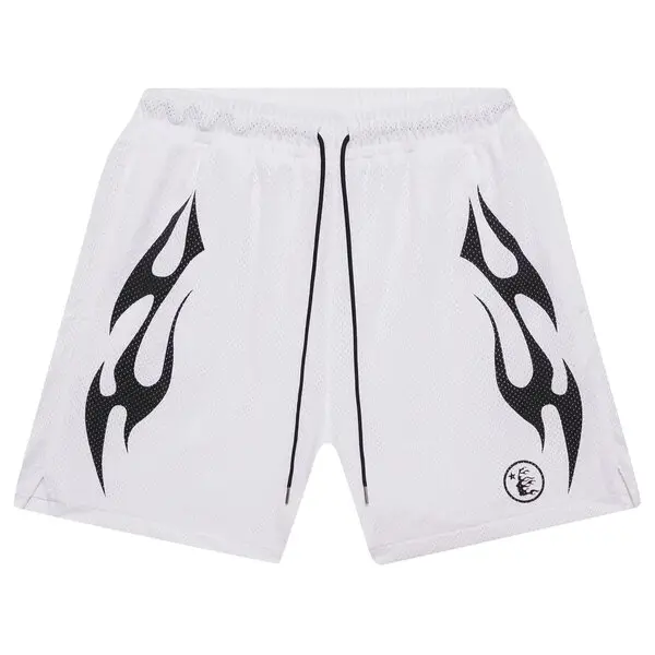HELLSTAR Mesh Shorts - White