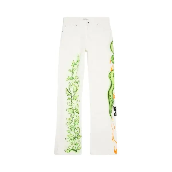 Off-White Babybrush Contour Jeans - White