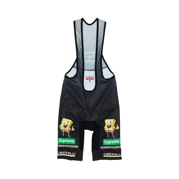 Supreme X Spongebob Squarepants X Castelli Cycling Bib - Black
