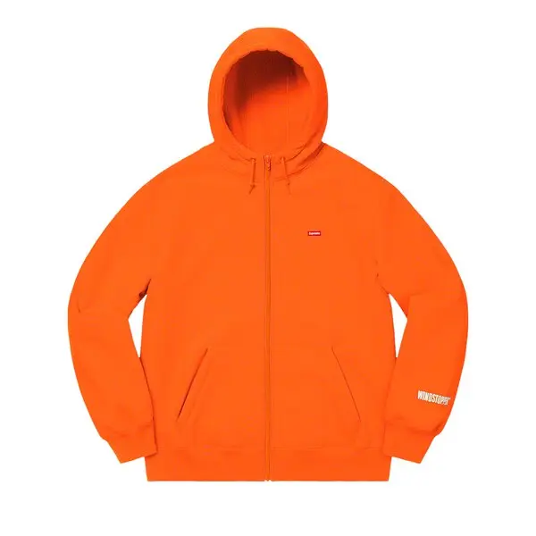 Supreme X Windstopper Zip-up Hooded Sweatshirt - Orange