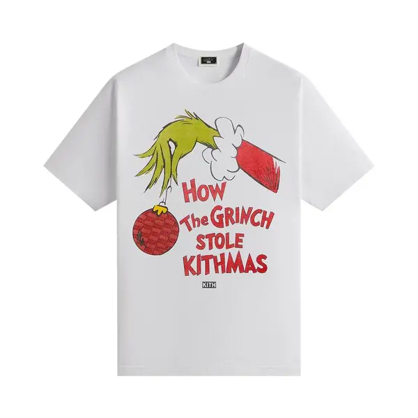 Kith X The Grinch Book Title Vintage Tee