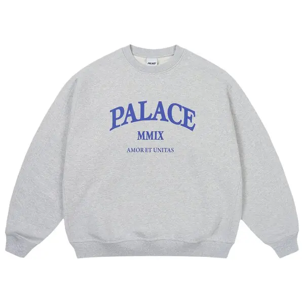PALACE Unitas Oversized Crew - Grey