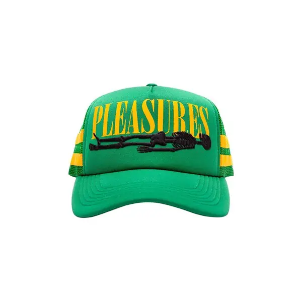 PLEASURES Bones Trucker Snapback - Green