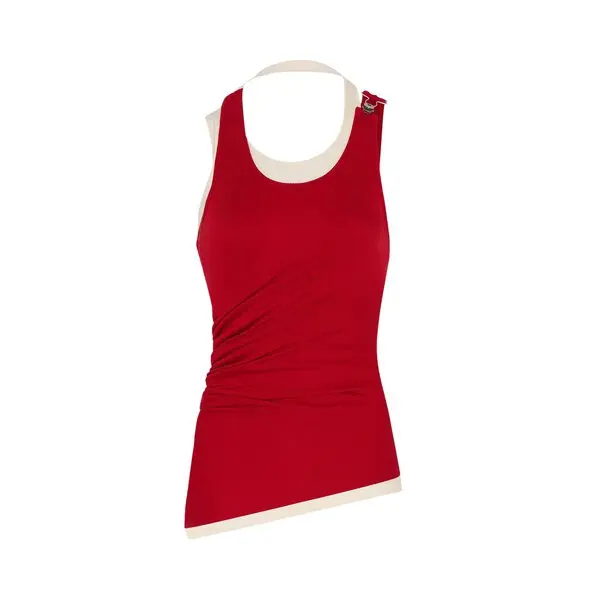 JEAN PAUL GAULTIER Draped Double Tank Top