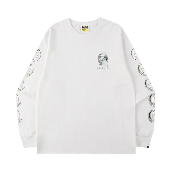 A BATHING APE Ape Head Moon Long-sleeve Tee
