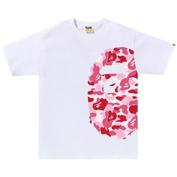 A BATHING APE Abc Camo Side Big Ape Head Tee - White