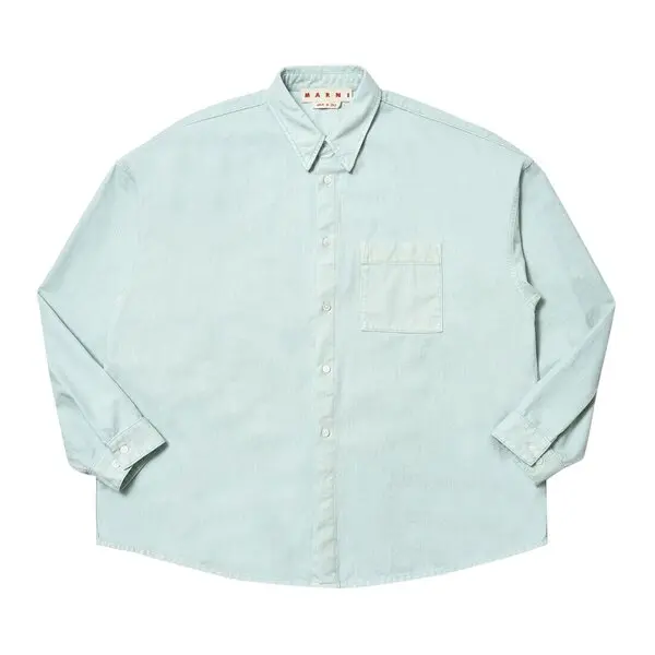 Marni Flocked Denim Overshirt