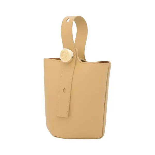 Loewe Mini Pebble Bucket Bag Yellow Editorialist