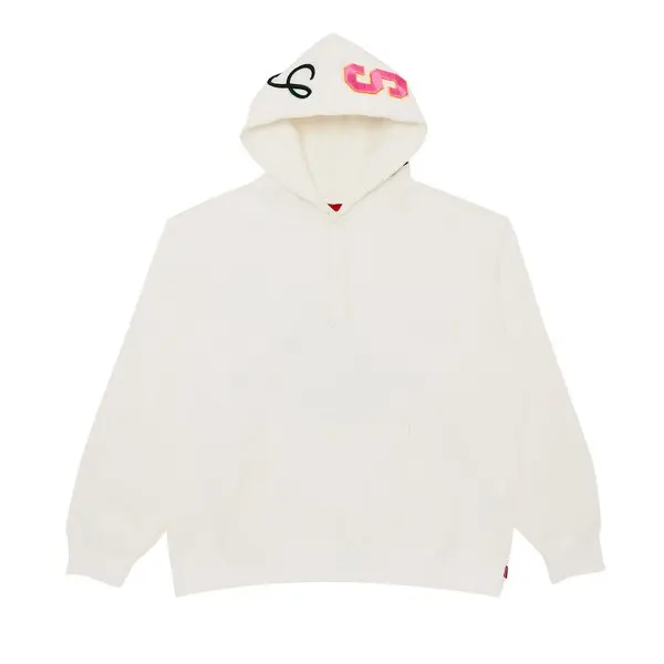 Supreme Logo Hooded Sweatshirt - White