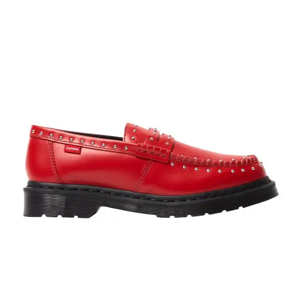 Dr. Martens Supreme X Penton Studded Loafer - Red