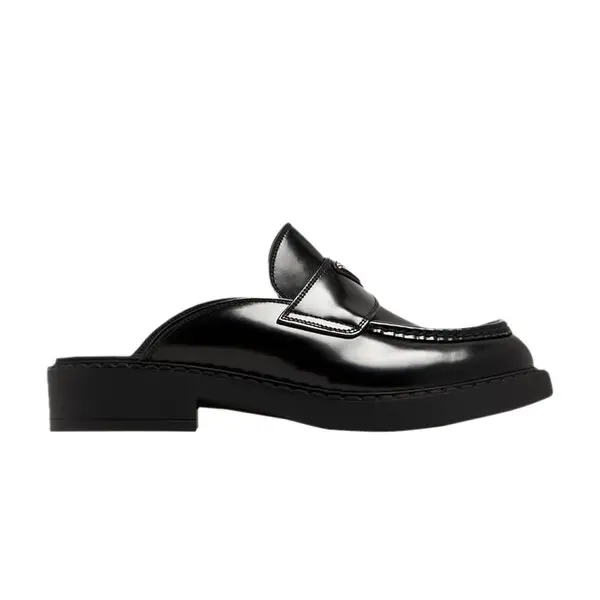 Prada Brushed Leather Mule