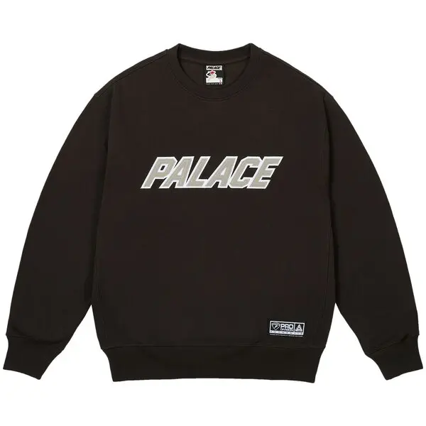 PALACE Appliqué Team Crew - Black