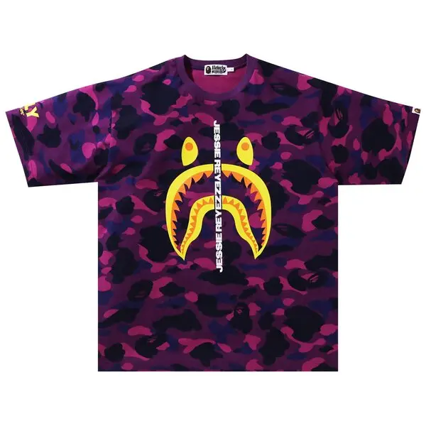 A BATHING APE X Jessie Reyez Color Camo Shark Tee - Purple