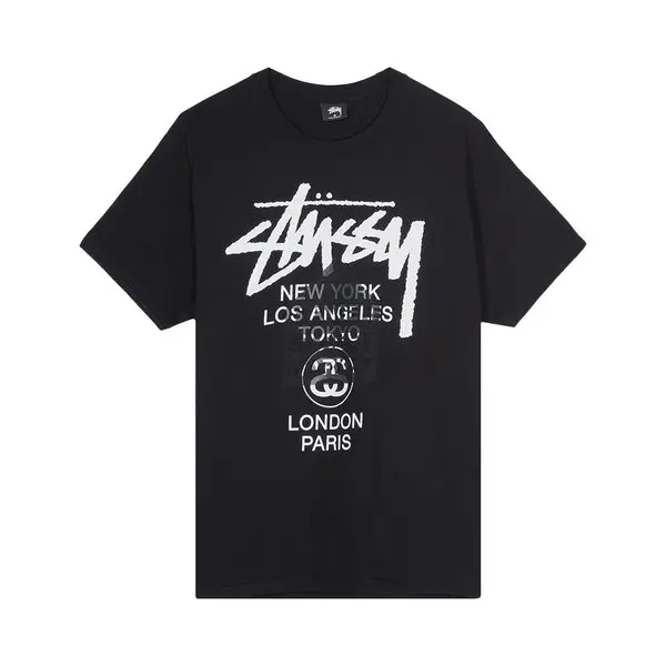 StÜssy X Dover Street Market World Tour T-shirt - Black