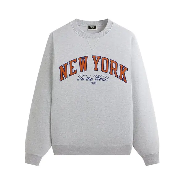 Kith For The New York Knicks Vintage Nelson Crewneck - Grey