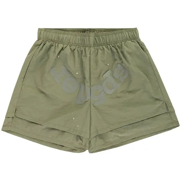 SP5DER Og Web Double Layer Shorts - Green