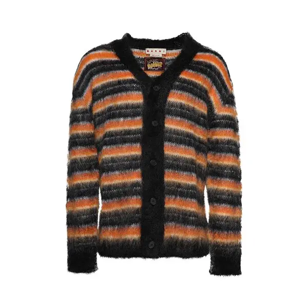 Marni Striped Mohair Cardigan