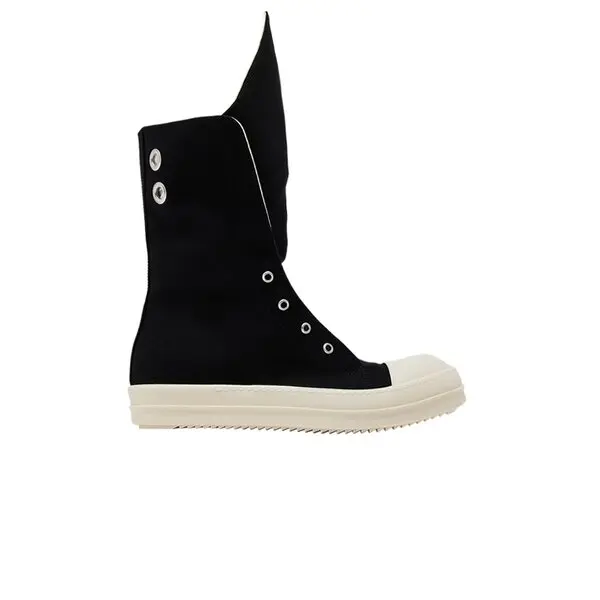 Rick Owens Lido Zipped High Boots - Black