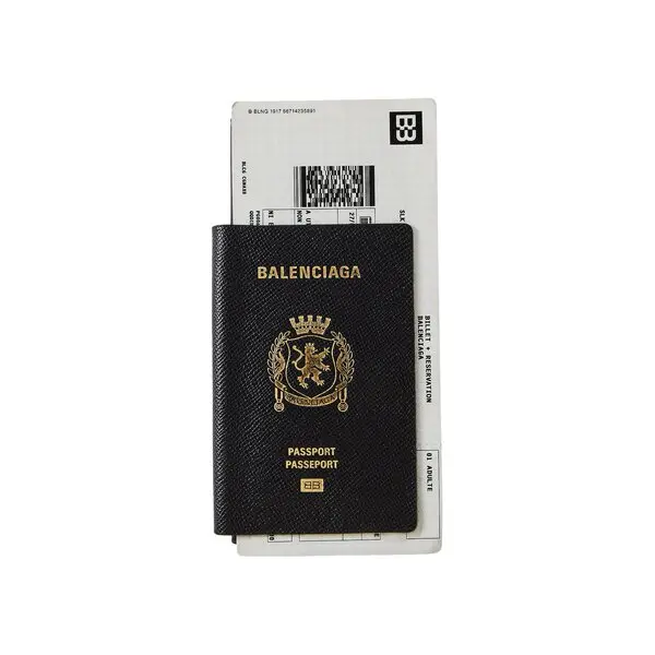 Balenciaga Passport Long Wallet 'passport - Blue