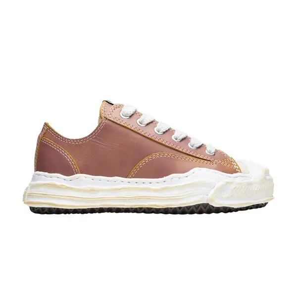 Mihara Yasuhiro Hank Og Sole Vegan Leather Low - Red