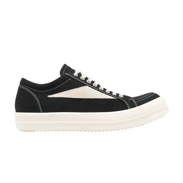 Rick Owens Hollywood Vintage Low Sneakers - Black