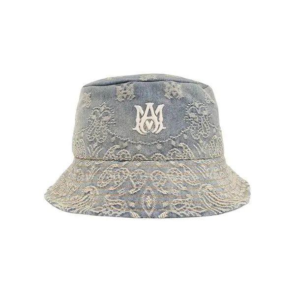Amiri Bandana Jacquard Bucket Hat - Blue