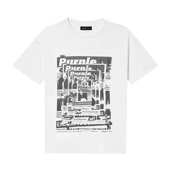 PURPLE BRAND Clean Jersey T-shirt - White