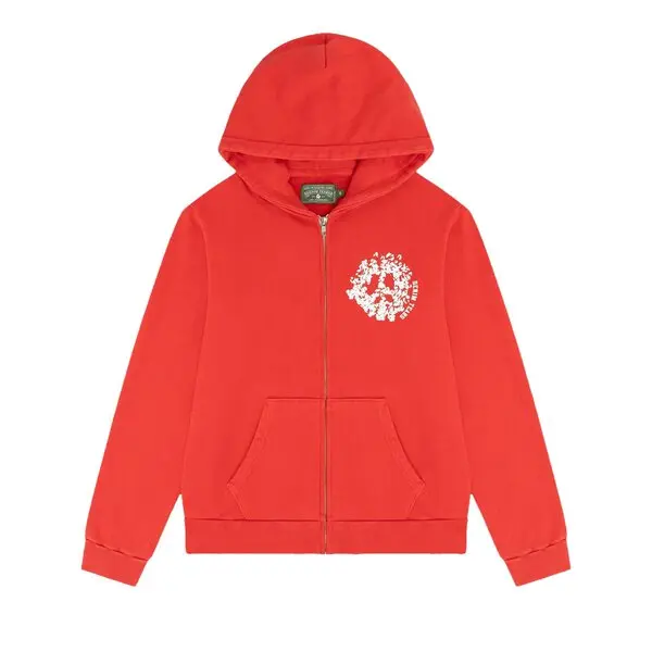 DENIM TEARS University Zip Hoodie - Red