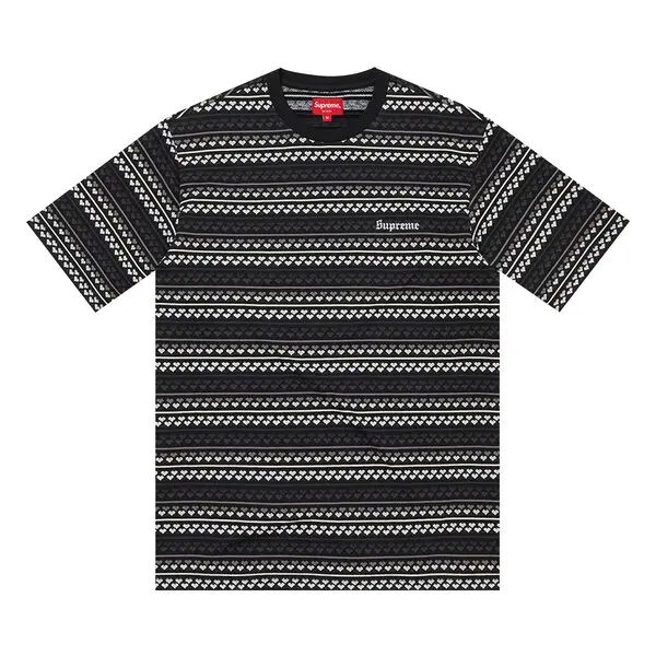 Supreme Hearts Jacquard Short-sleeve Top