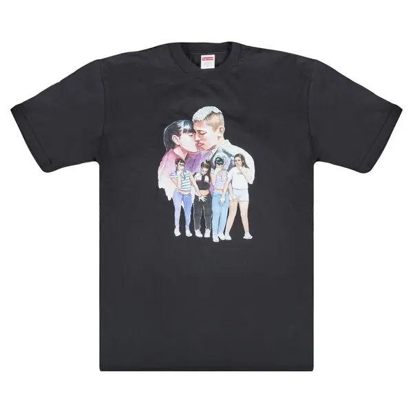 Supreme Kiss Graphic T-shirt - Black