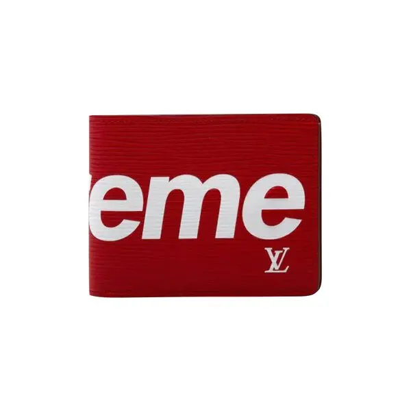 LOUIS VUITTON X Supreme Slender Wallet - Red