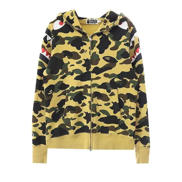 A BATHING APE 1st Camo Shark Shoulder Hoodie
