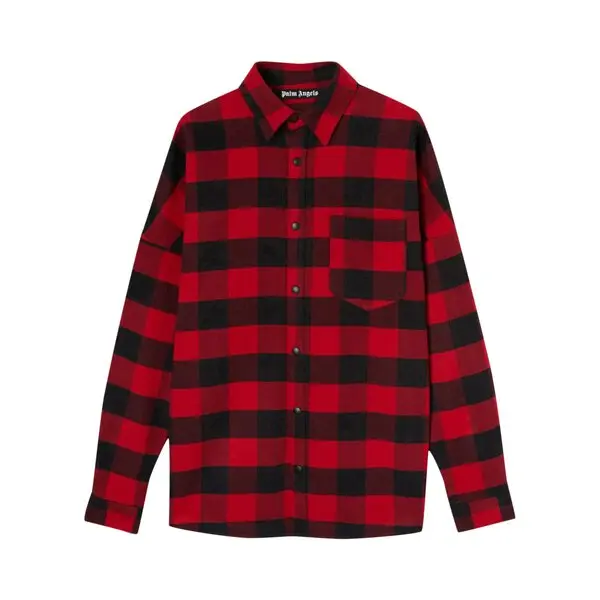 Palm Angels Classic Logo Overshirt - Red