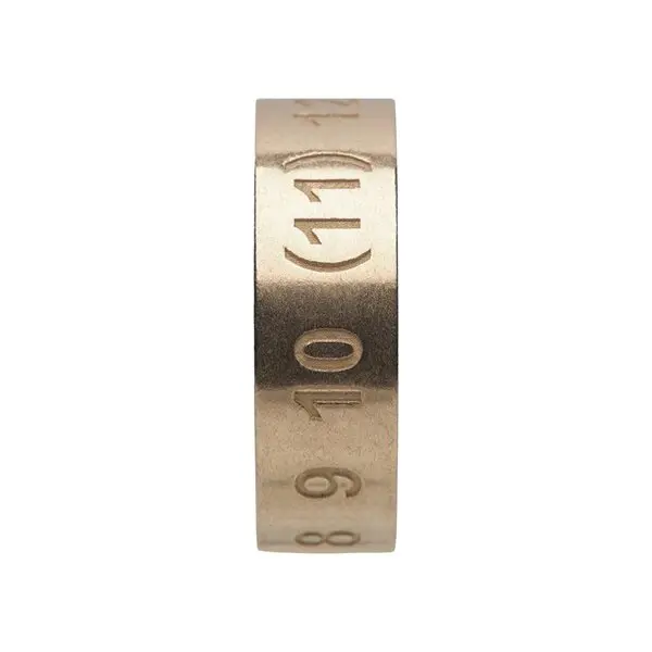 MAISON MARGIELA Numbers Engraved Ring - Gold