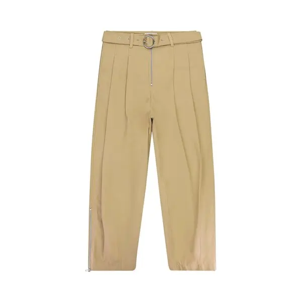 JIL SANDER Belted Pleated Trousers