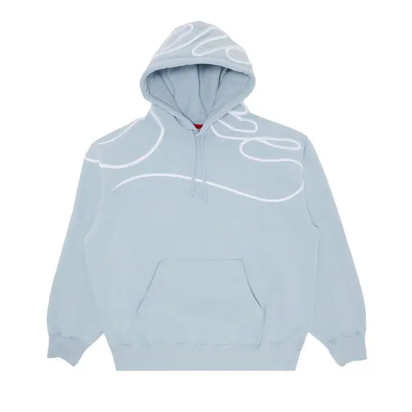 Supreme Shoulder Script Hooded Sweatshirt - Blue