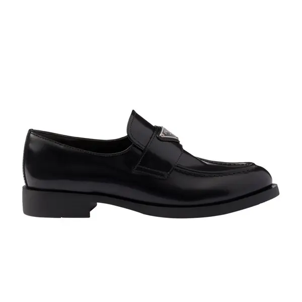Prada Brushed Leather Loafer